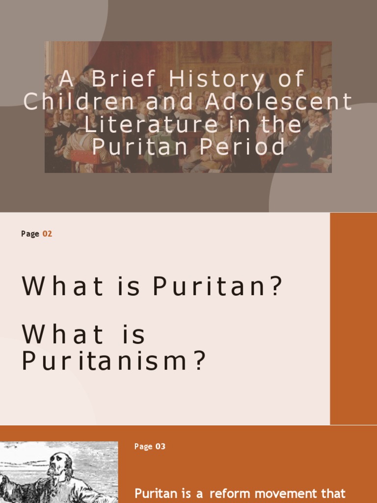 Puritan Literature: A Brief Overview | PDF | Puritans | God