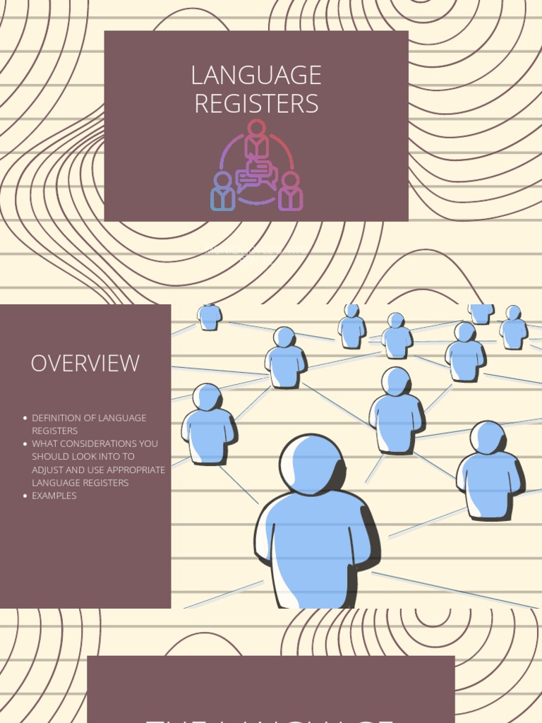Language Register | PDF | Cognitive Science | Communication