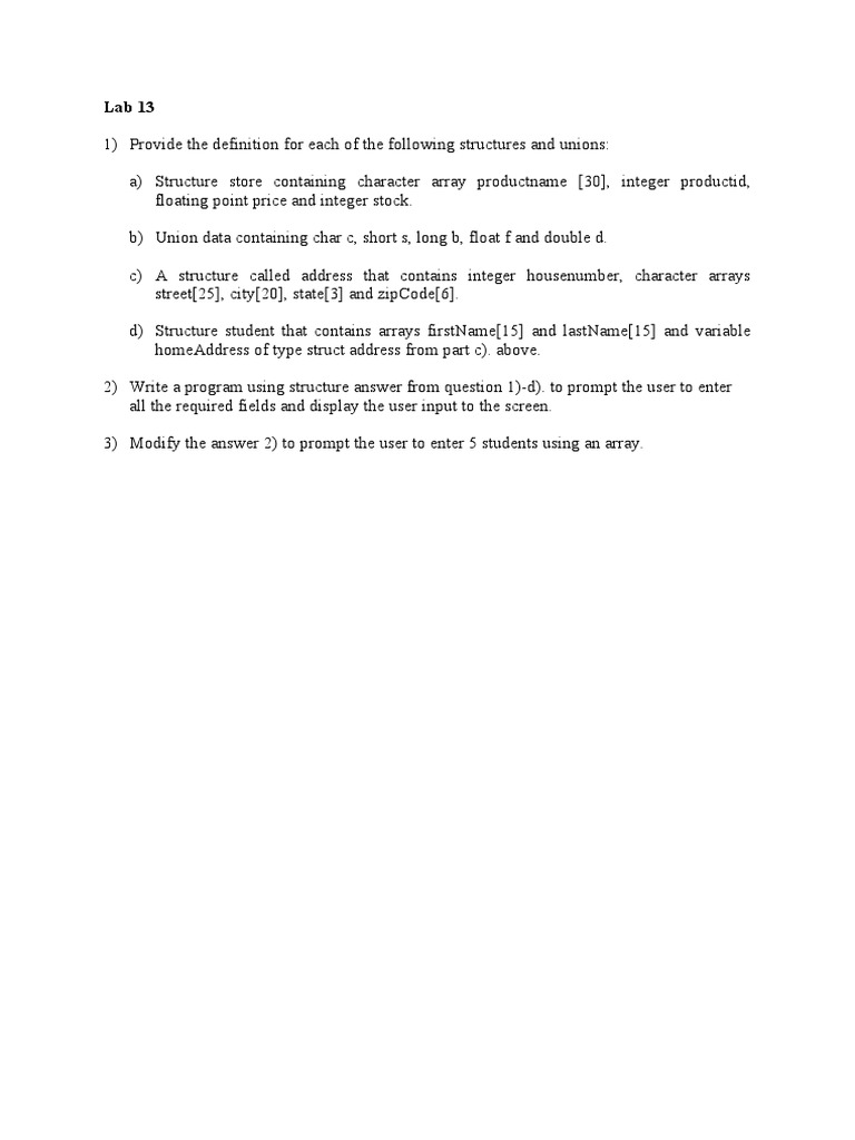 Lab 13 | PDF | Teaching Methods & Materials | Technology & Engineering