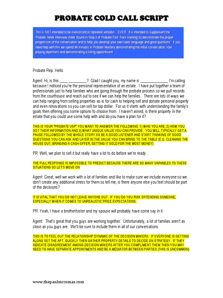 Probate Script | PDF
