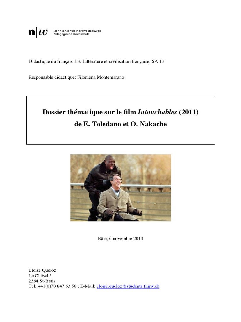 Intouchables PDF | PDF | Cinématographie