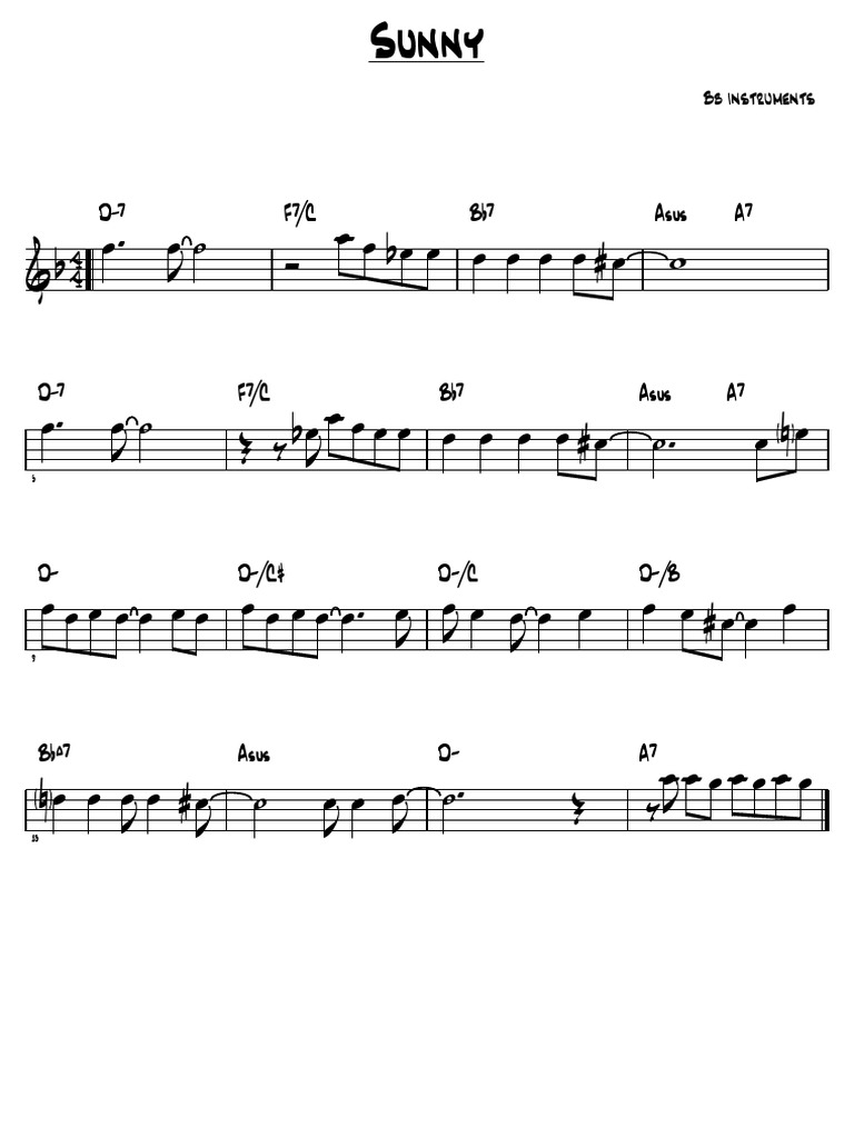 Sunny 2 - BB Instruments PDF | PDF