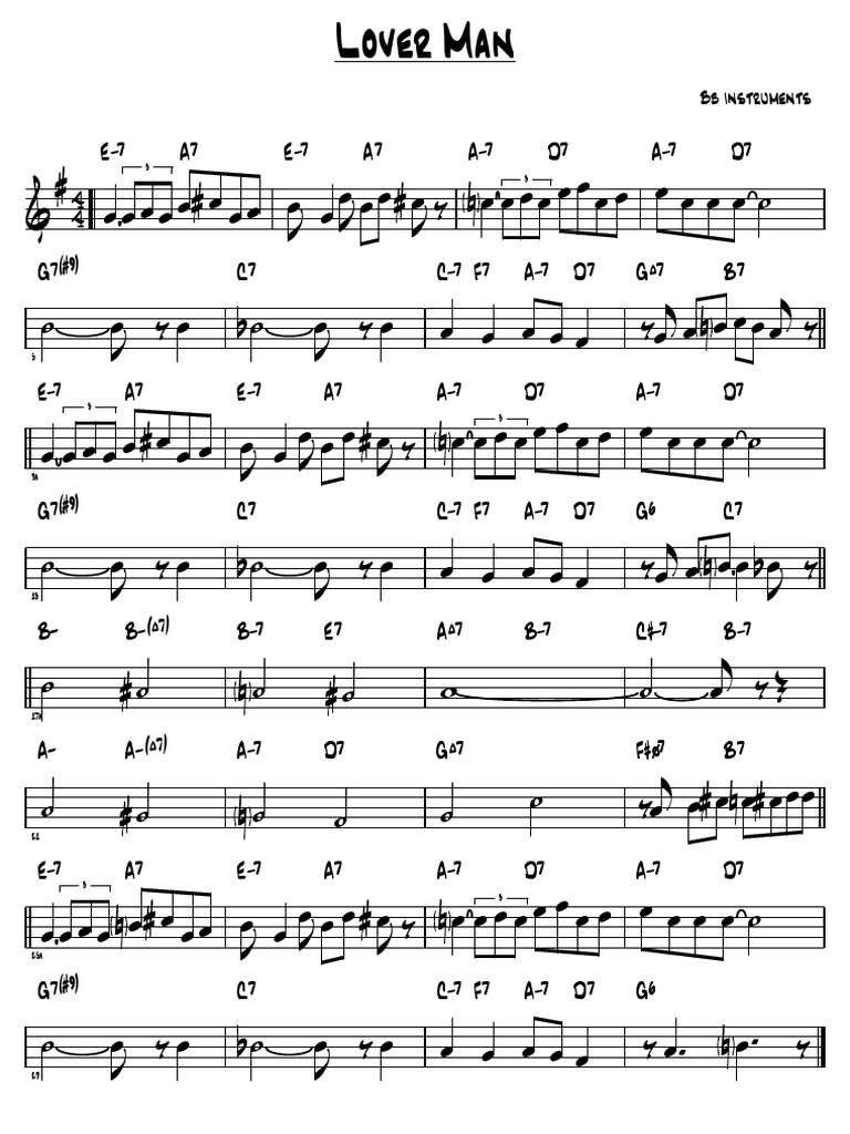 Lover Man 3 - BB Instruments | PDF