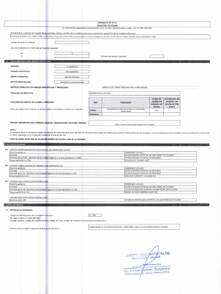 Formato N°07 - C | PDF