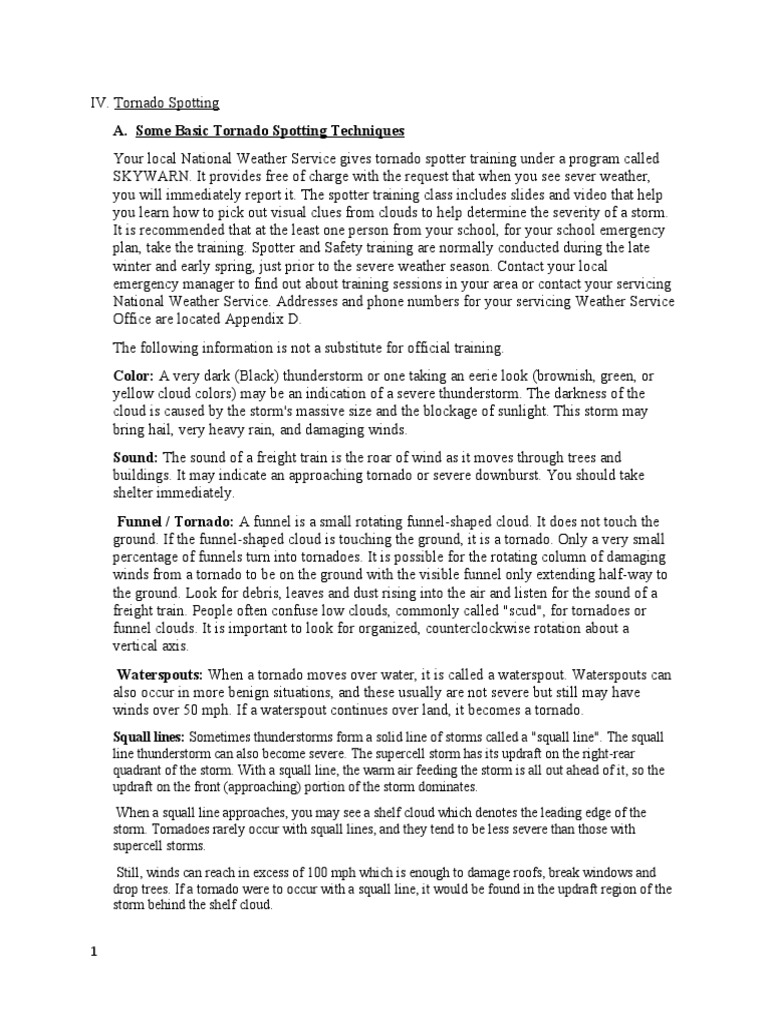 Tornado Safty Guide | PDF | Thunderstorm | Tornadoes