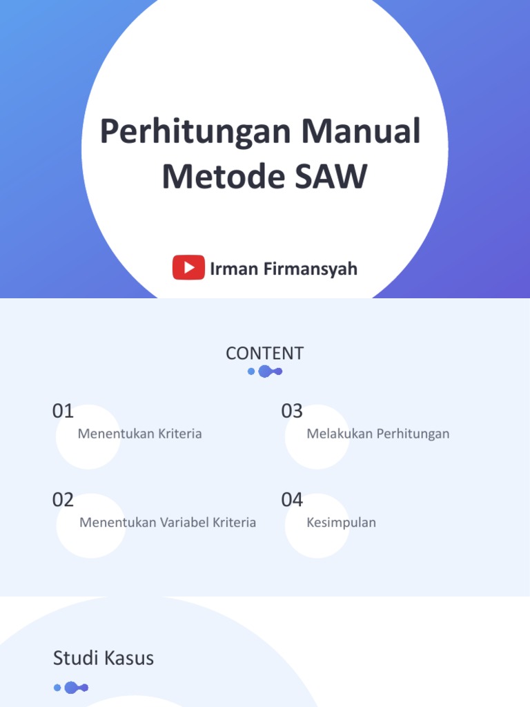 Perhitungan Manual Metode Saw | PDF | Karier & Perkembangan