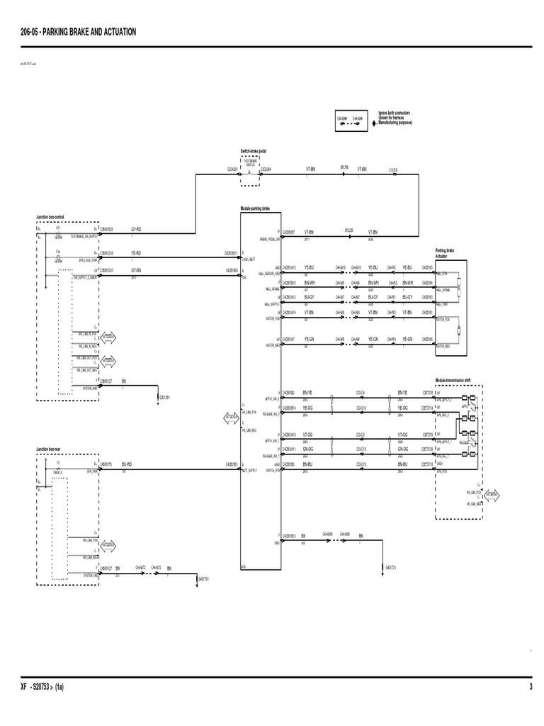 Parking Brake Actuator Wiring Diagram - Tracing Electrical Connections ...
