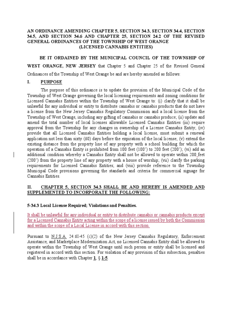 AN ORDINANCE AMENDING CHAPTER 5, SECTION 34.3, SECTION 34.4, SECTION 34 ... AN ORDINANCE AMENDING CHAPTER 5, SECTION 34.3, SECTION 34.4, SECTION 34 ...