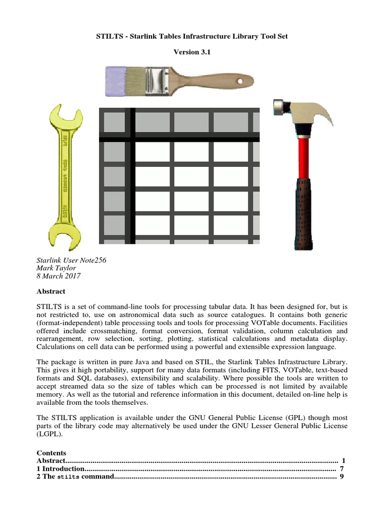 Stilts Manual PDF | PDF | Parameter (Computer Programming) | Command Line Interface
