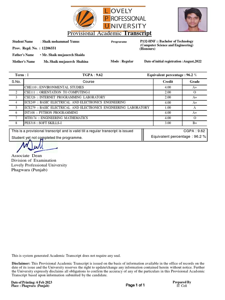 Sem1 Marks Pdf Academia