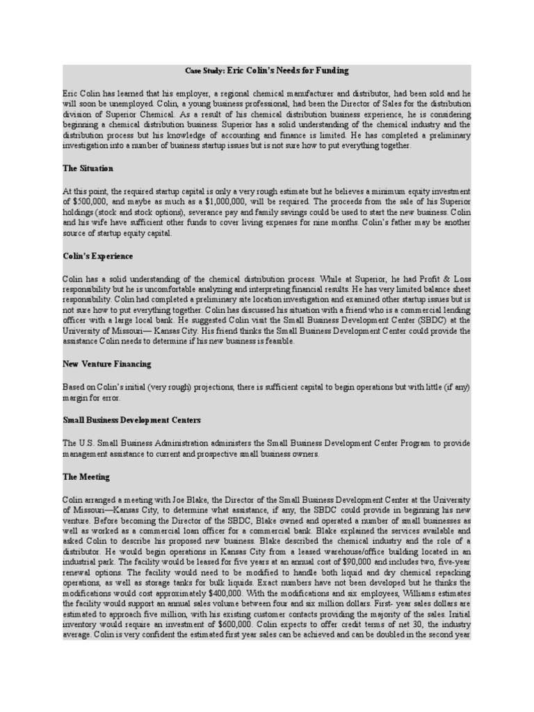 E M - C5 - Case-Study | PDF | Business | Startup Company