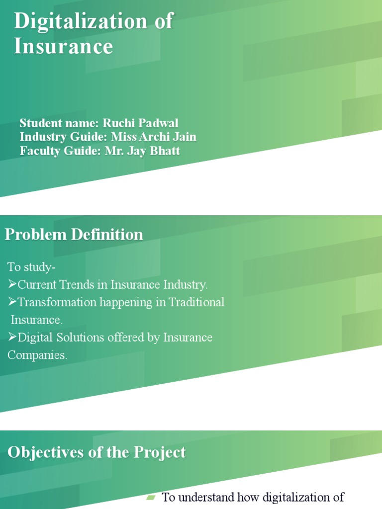 Digitalization of Insurance | PDF | Business