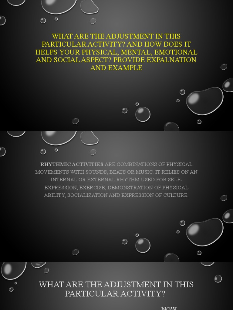 Benefits of Rhythmic Activities | PDF