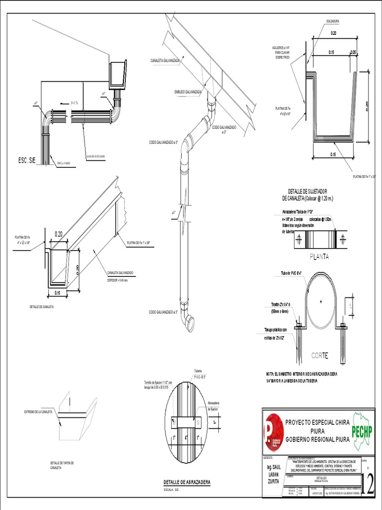 Pluvial TECHADO-Model PDF | PDF | Ingeniería hidráulica | Plomería