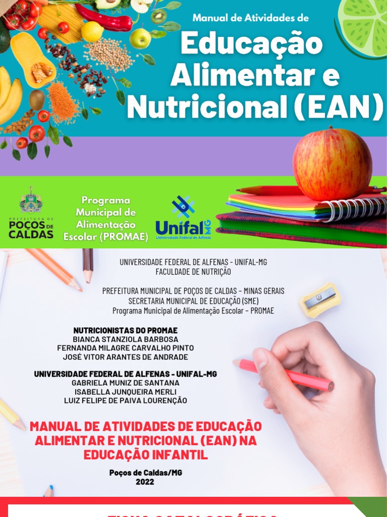 Manual de Atividades de Educacao Alimentar e Nutricional EAN Na ...