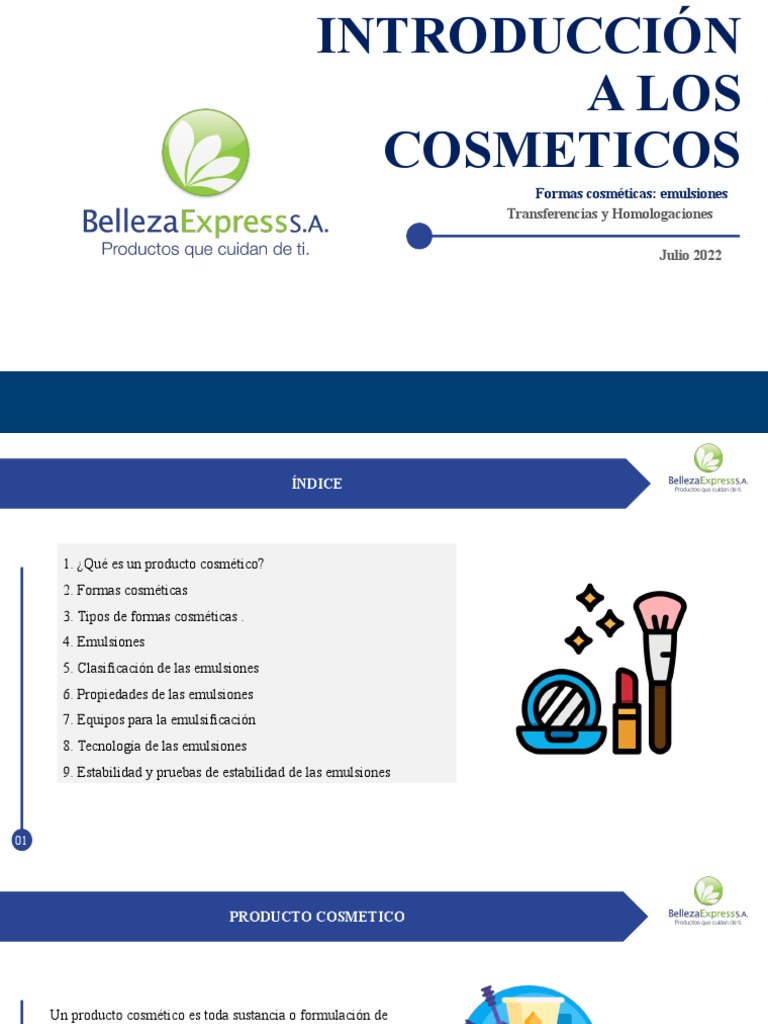 Emulsiones Cosméticas: Tipos y Ejemplos | PDF | Emulsión | Productos ...