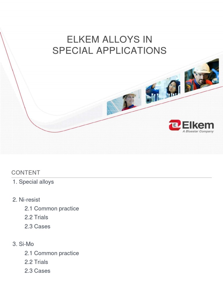 2014 - 11 - Elkem Alloys in Special Applications | PDF | Cast Iron ...