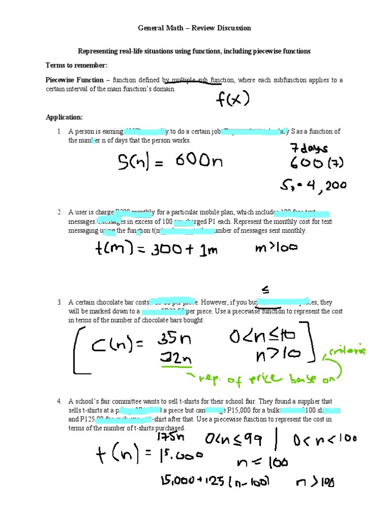 (Gen Math 11) Reviewer Midterm 2 | PDF