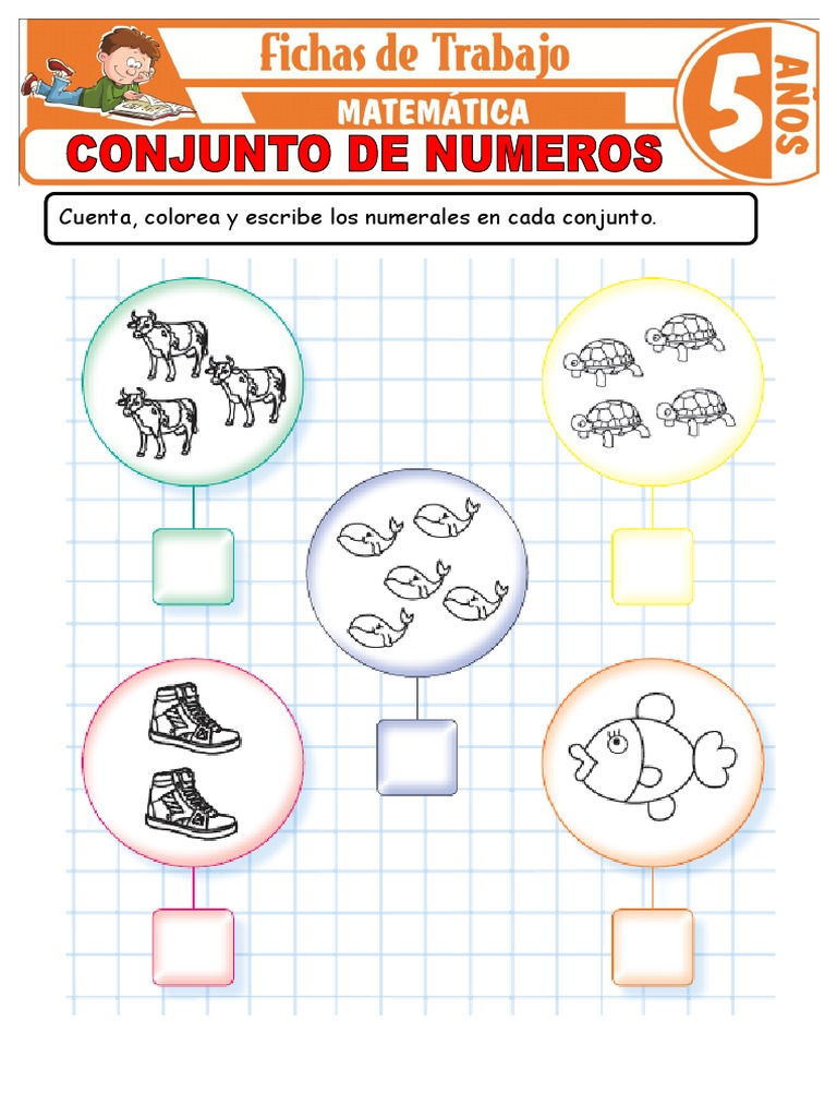 Hojas De Trabajo Con Palabras Numéricas Para Niños De Preescolar