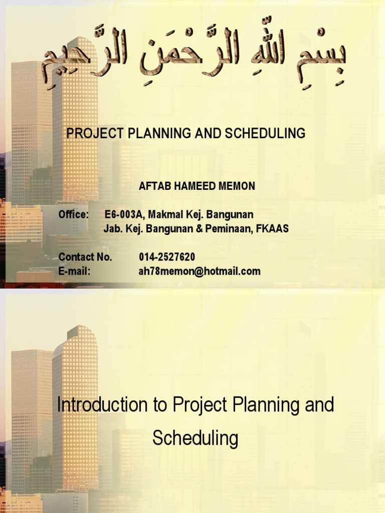 Project Planning and Scheduling Overview | PDF | Computers