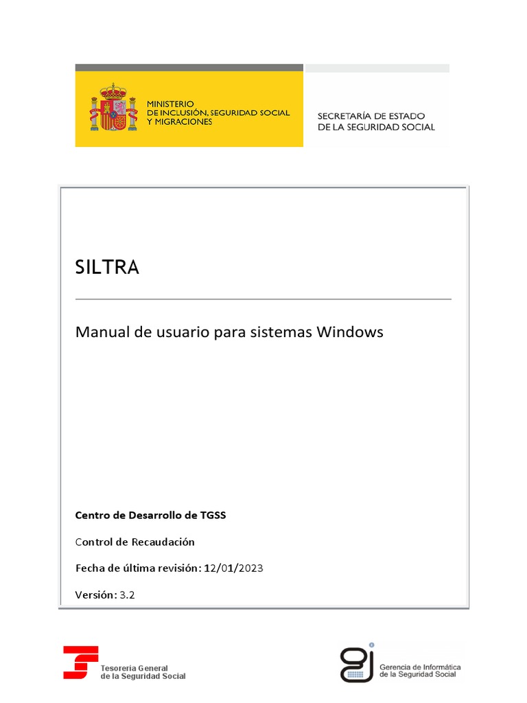 Manual+Usuario+SILTRA+Windows+v3_2 | PDF | Archivo de computadora ...