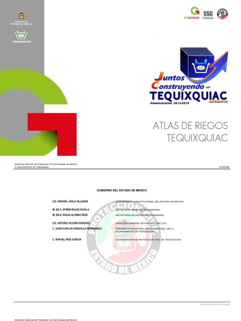 Tequixquiac Atlas de Riegos Tequixquiac PDF | PDF | Defensa Civil | México