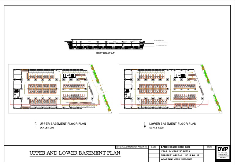 Upper and Lower Basement Plans | PDF | Basement | Real Estate