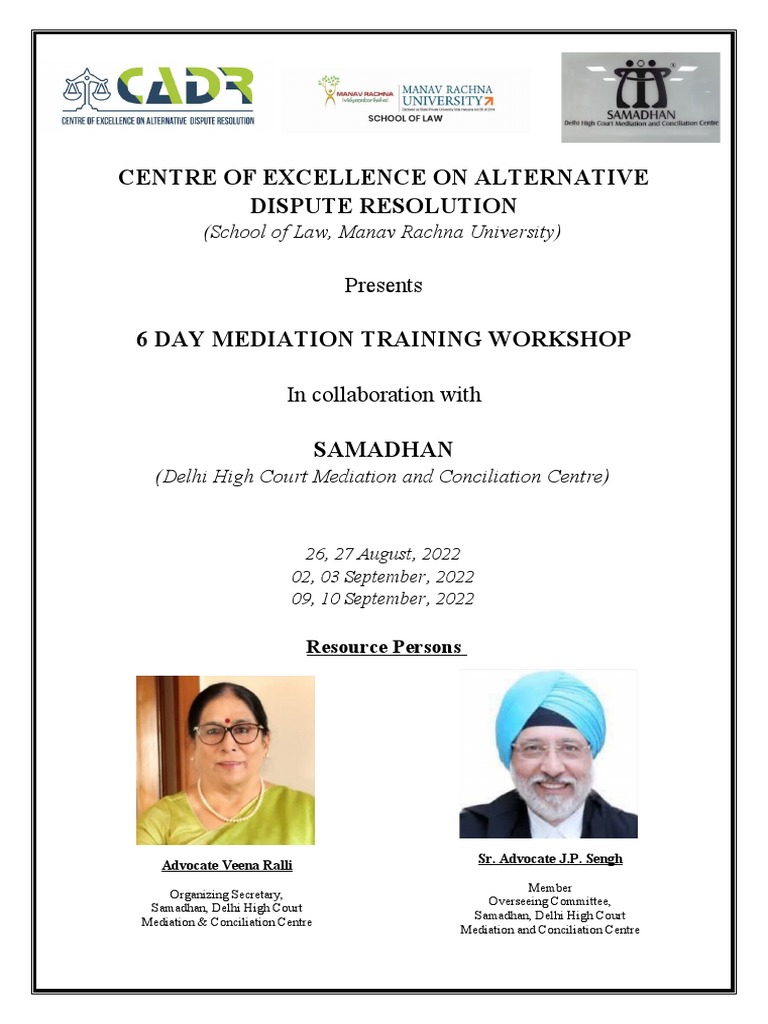 Brochure | PDF | Mediation | Alternative Dispute Resolution