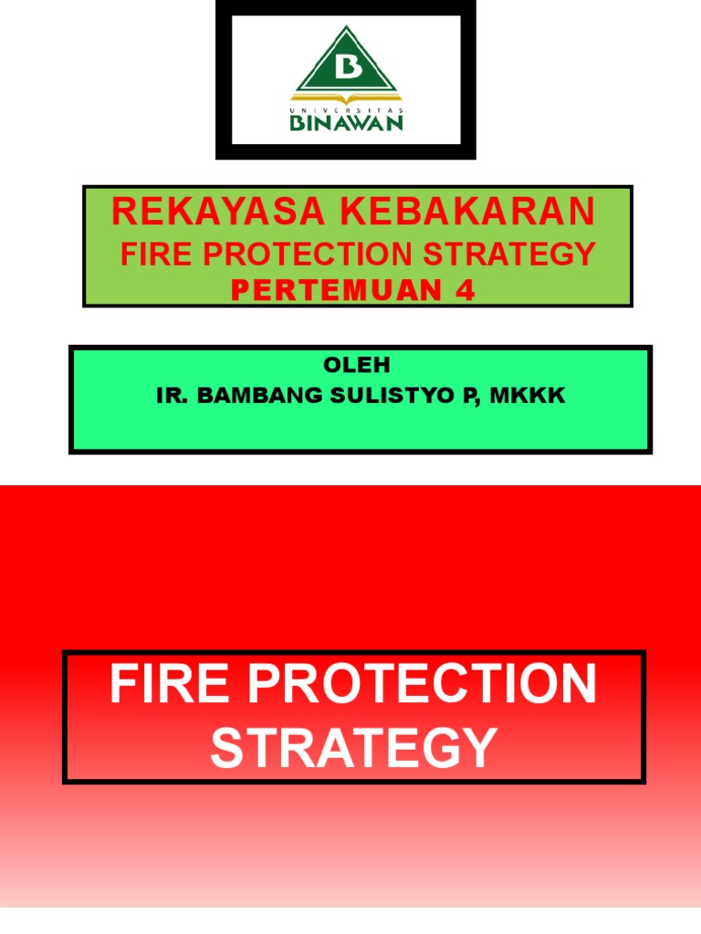 Fire 4 Ok Fire Protection Strategy Fire Hazard MGT Fix | PDF
