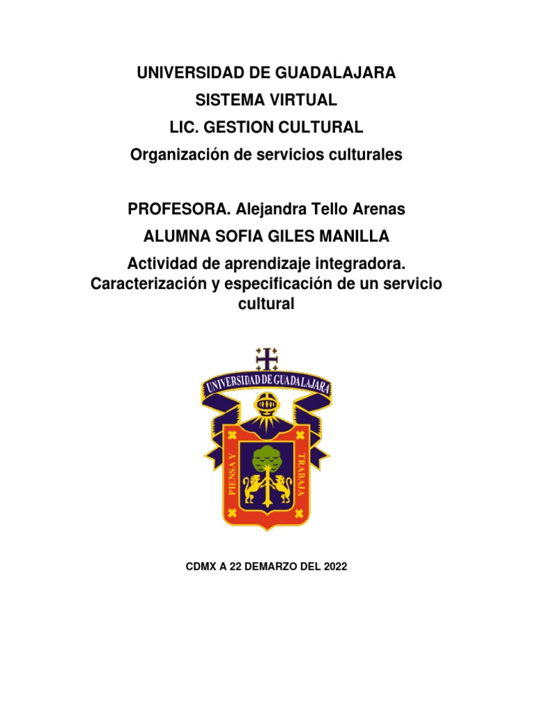 Colectivo Santa Úrsula: Servicios Culturales | PDF | Ciudad de México