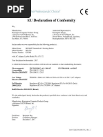 Example of EU Declaration of Conformity (DoC) Adopted by EMC ADCO | PDF ...