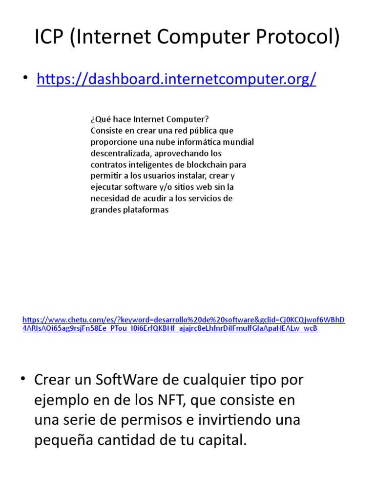 ICP (Internet Computer Protocol) | PDF