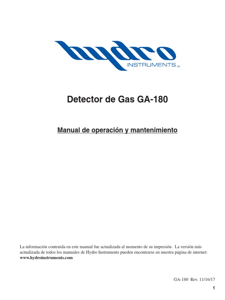 Detector de Fuga de Gas Instrucciones GA-180 | PDF | Relé | Contraseña