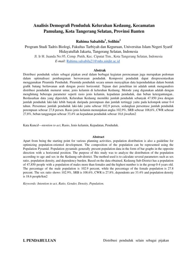 67 - Rahima Salsabila - Demografi I PDF | PDF