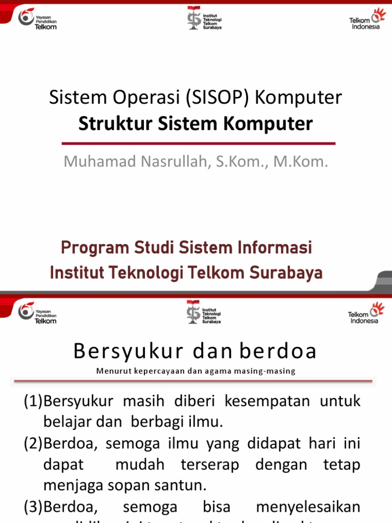 2_Overview_Struktur Sistem Komputer_SISOP | PDF