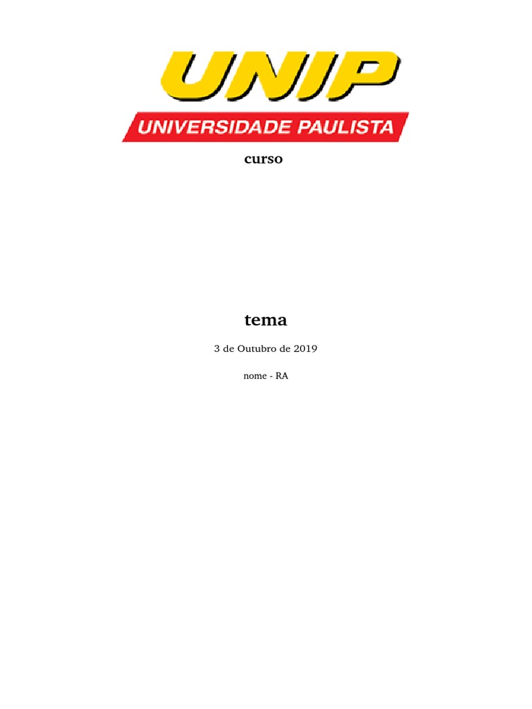 Modelo de Aps Unip | PDF