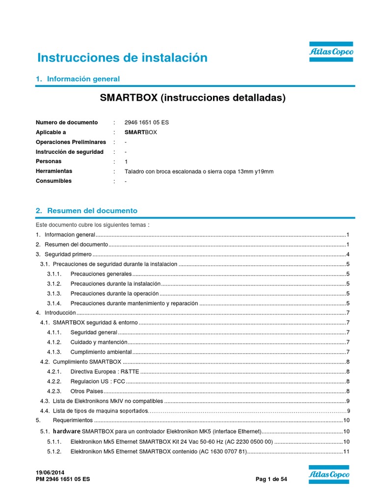 2946 1651 05 ES Instalacion de SMARTBOX (Instrucciones Detalladas) PDF | PDF | Radio | Ciencias ...