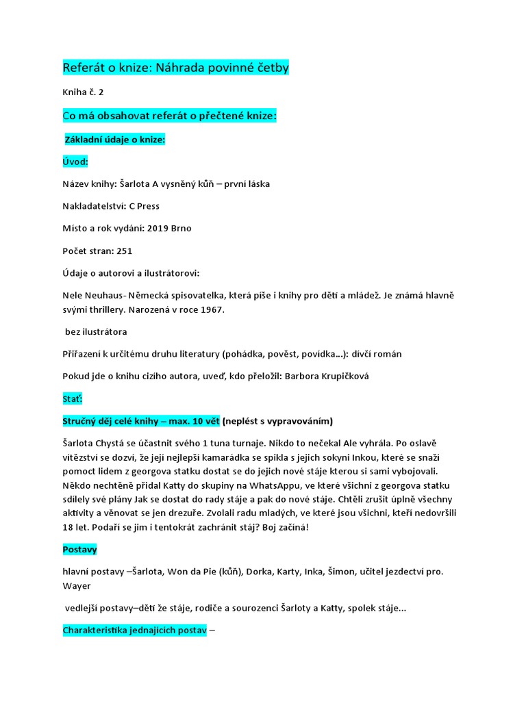 Referát o Knize | PDF