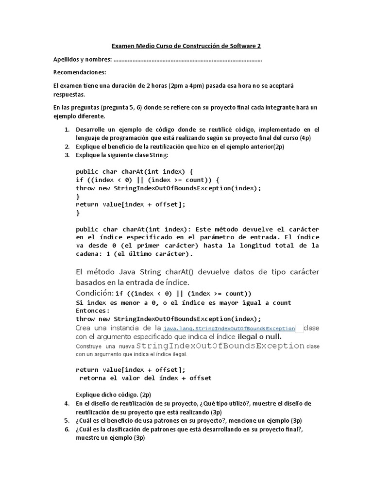 Examen Medio Curso CSW2-2021 1 | PDF