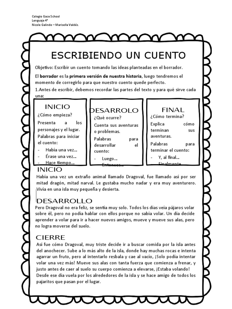 Borrador de Un Cuento | PDF