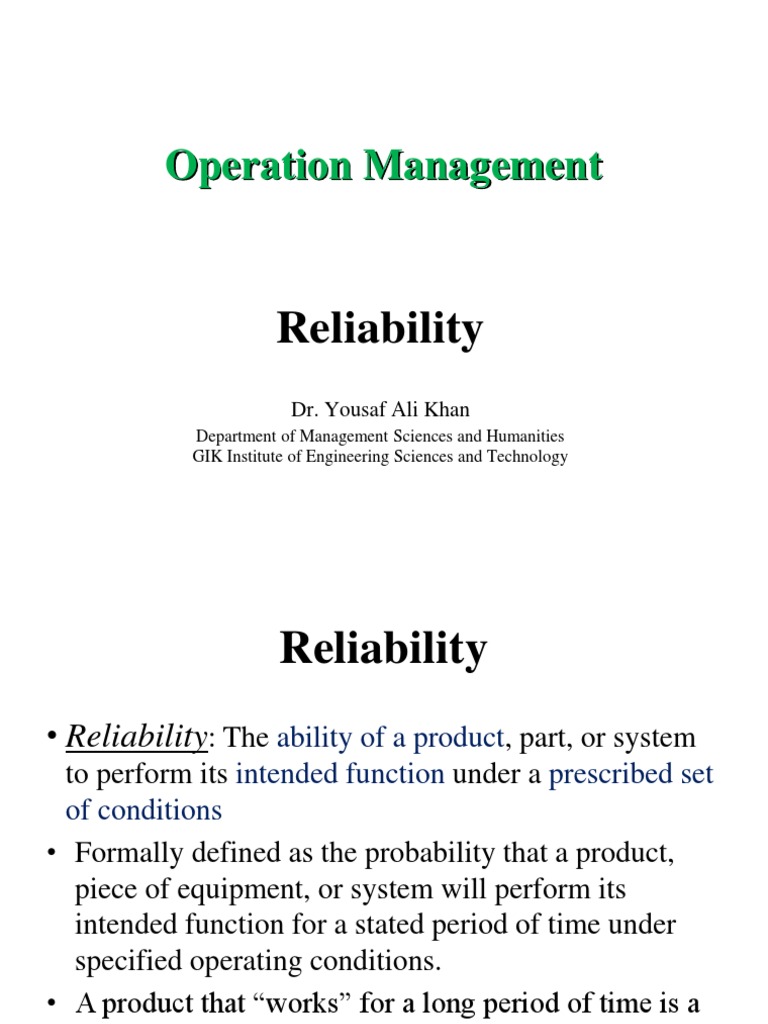 Reliability PDF | PDF | Reliability Engineering | Normal Distribution