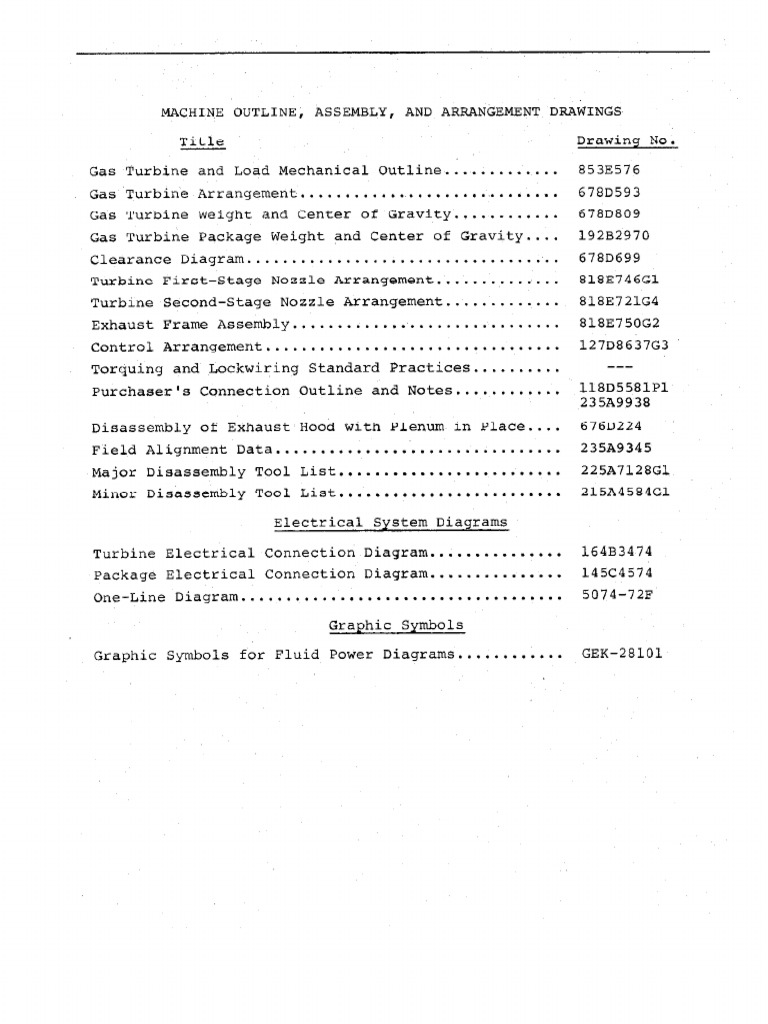 Reference Drawings PDF | PDF | Gas Turbine | Rotating Machines