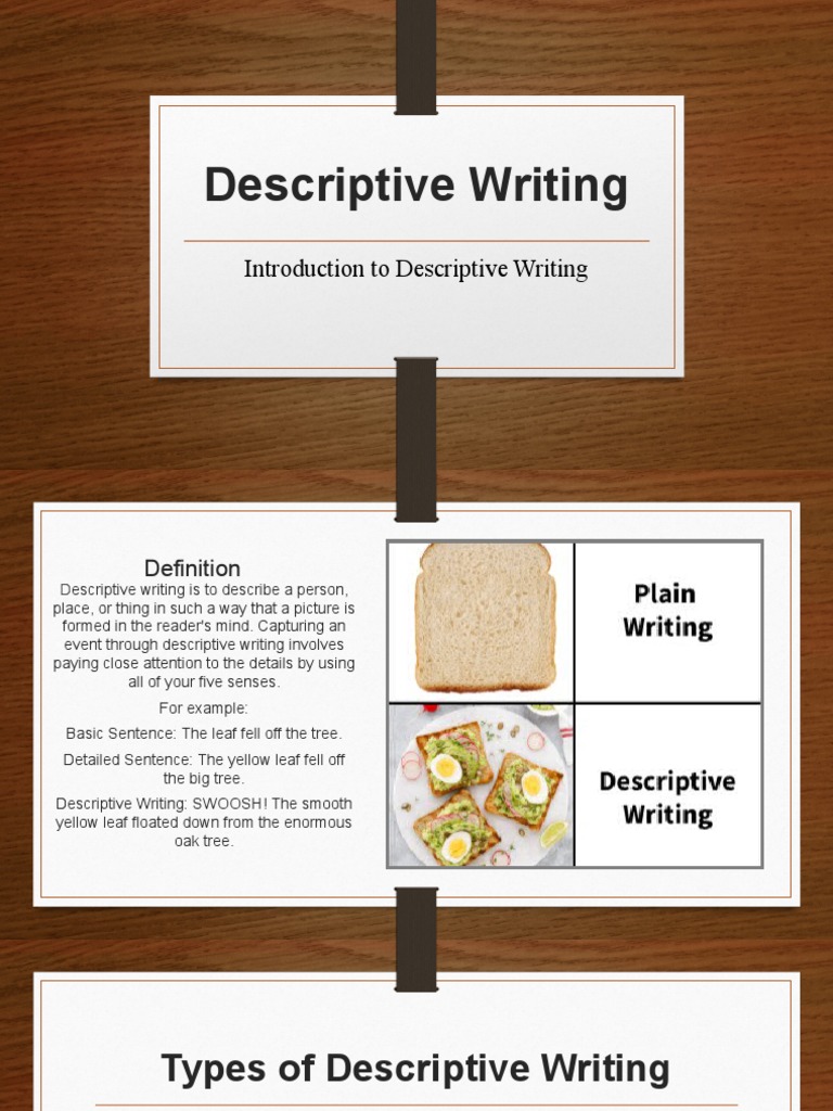 Introduction To Descriptive Writing | PDF