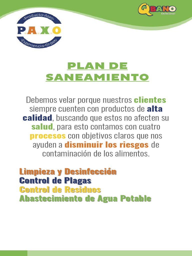 Plan de Saneamiento | PDF | Residuos | Agua