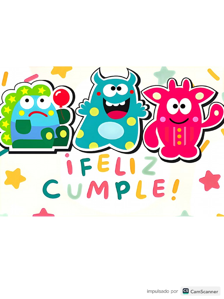 cumpleaños monstruitos | PDF