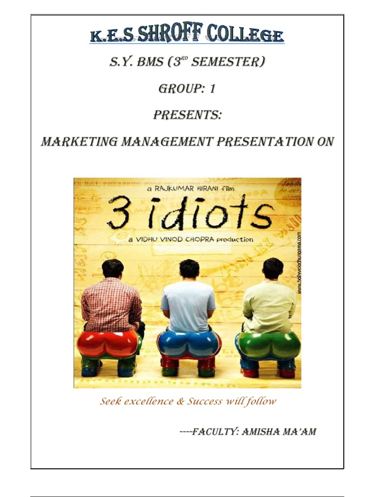 3 Idiots Word | PDF | Strategic Management | Marketing Communications