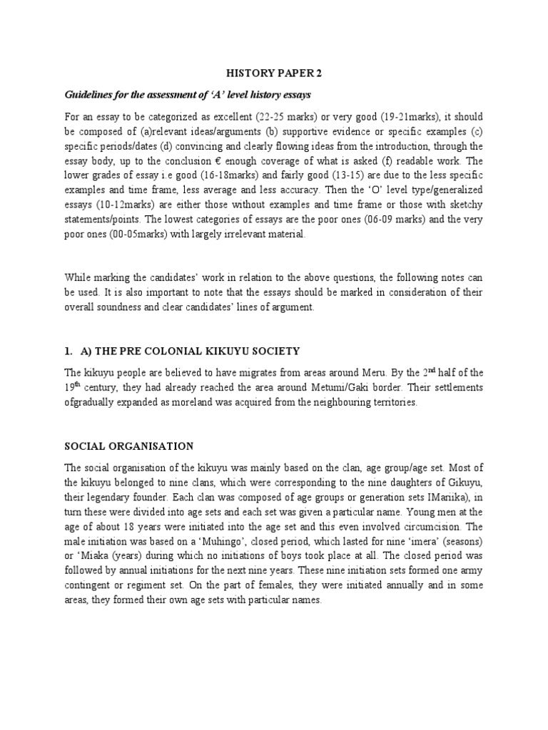 Uace History Paper 2 1 Essay Writing | PDF | Julius Nyerere | Tanzania