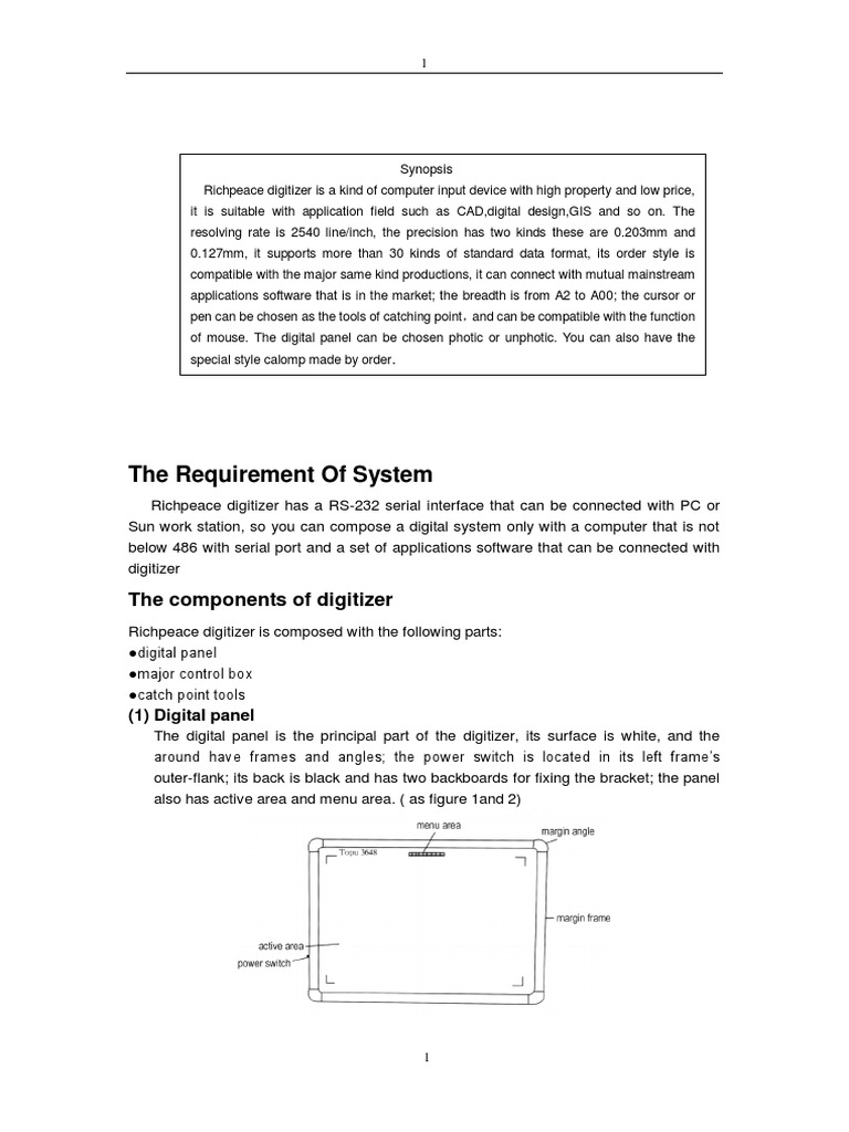 Digitizer Manual Richpeace | Download Free PDF | Electrical Connector ...