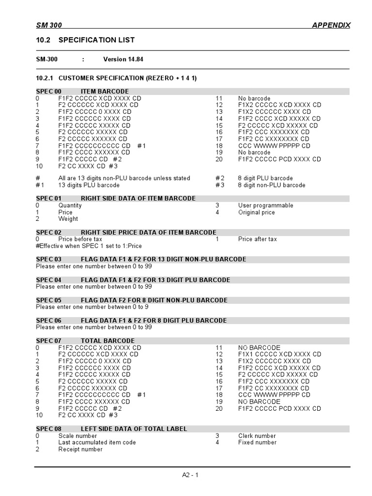 10 Appendix 2spec Pdf Computing Computer Engineering