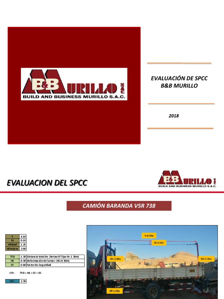 Presentación de Evaluación de SPCC MURILLO | PDF
